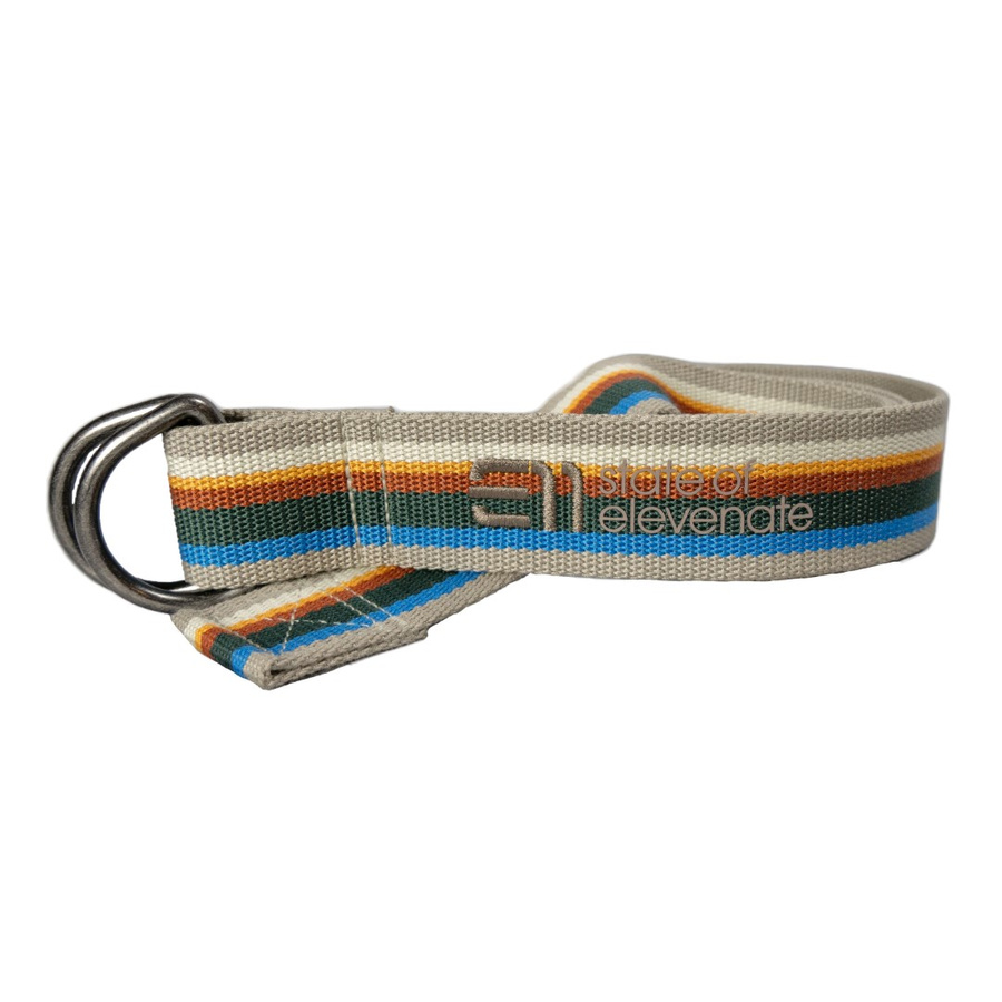 Robust striped canvas belt